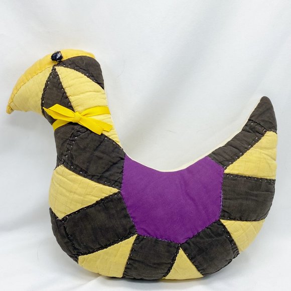 Vintage | Accents | Vintage Patchwork Quilt Duck Stuffed Plush | Poshmark